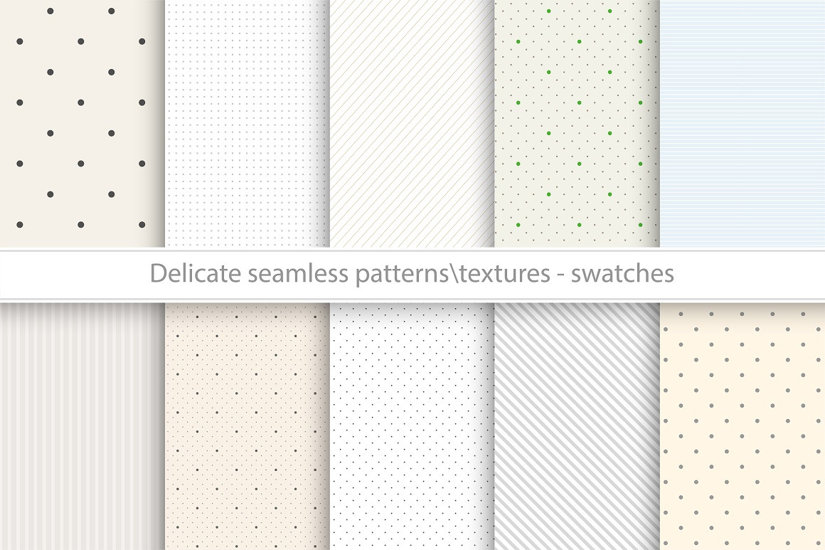 Delicate seamless vector patterns, a Pattern Graphic by ExpressShop ...