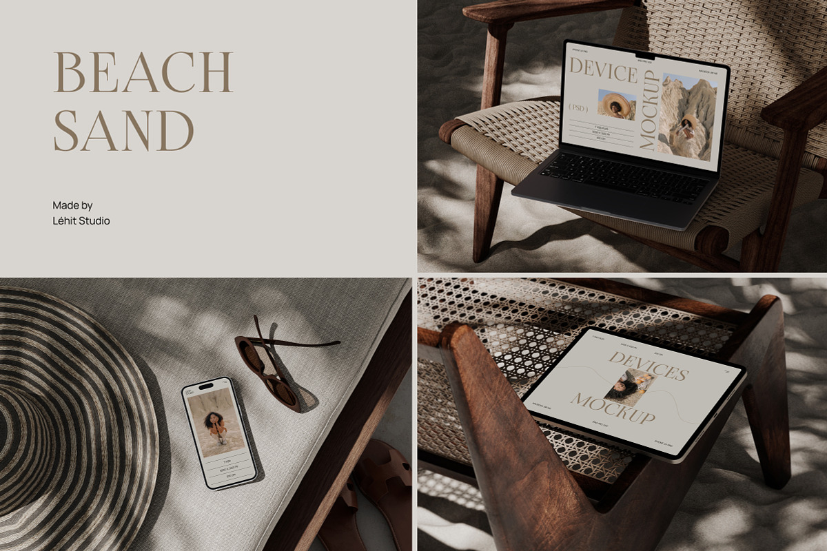 Beach Sand Edition | Device Mockups, a Device Mockup by lehit.studio