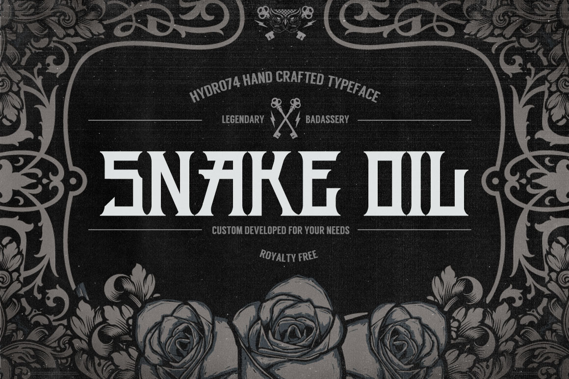 Snake Oil, a Font by Hydro74