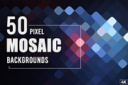 50 Pixel Mosaic Backgrounds