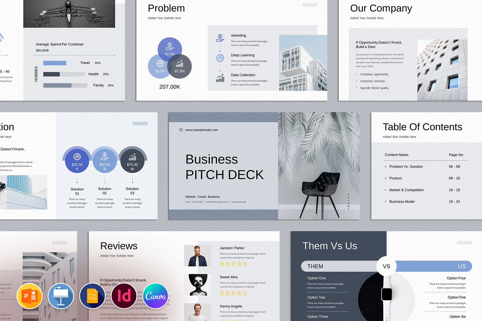 Business Pitch Deck Presentation, a Presentation Template by ...