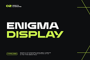 Enigma Display, a Sans Serif Font by typologic | Creative Market
