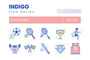 92 Gamification Icons | Indigo, an Icon by Flat Icons