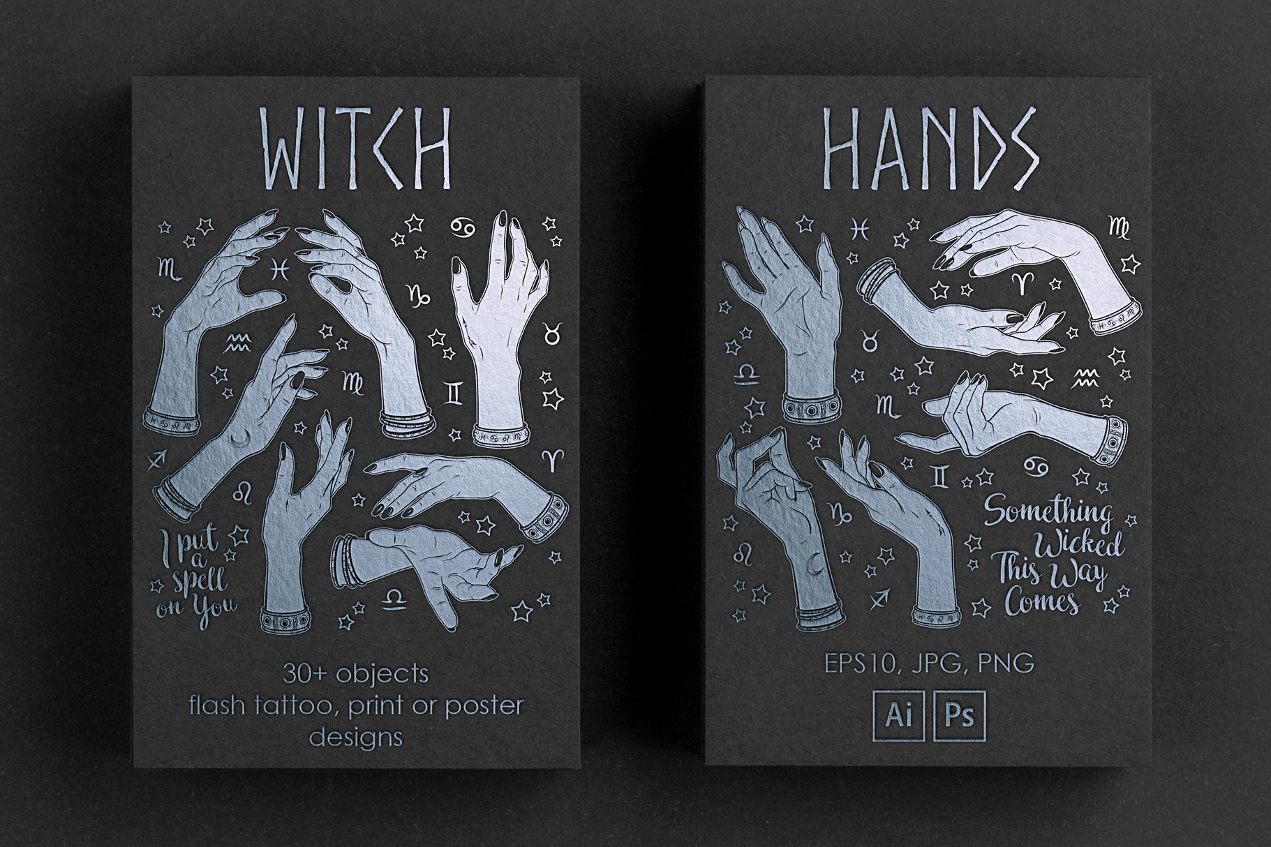 Witch Hands, a Decorative Illustration by Croisy