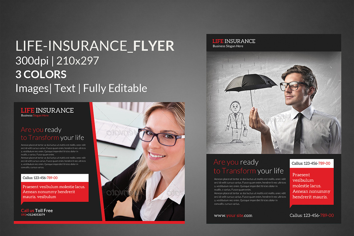 Life insurance Flyer Print Templates, a Flyer Template by ...