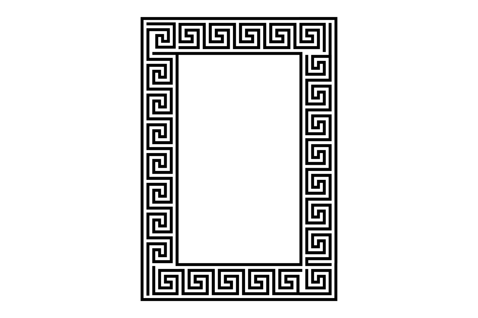 Greek key rectangle frame. Greek, a Texture Graphic by COLORFUL ...