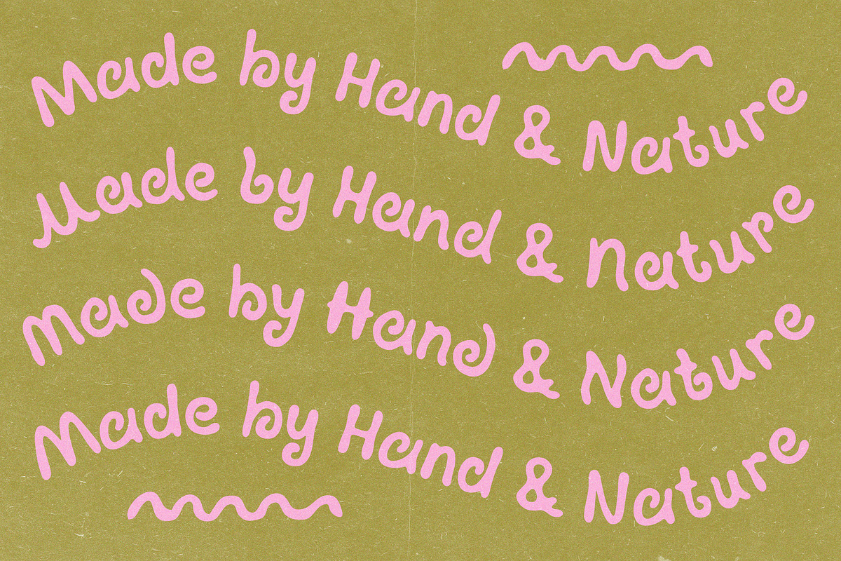 Retro Coastal Symbol Hand-drawn Font
