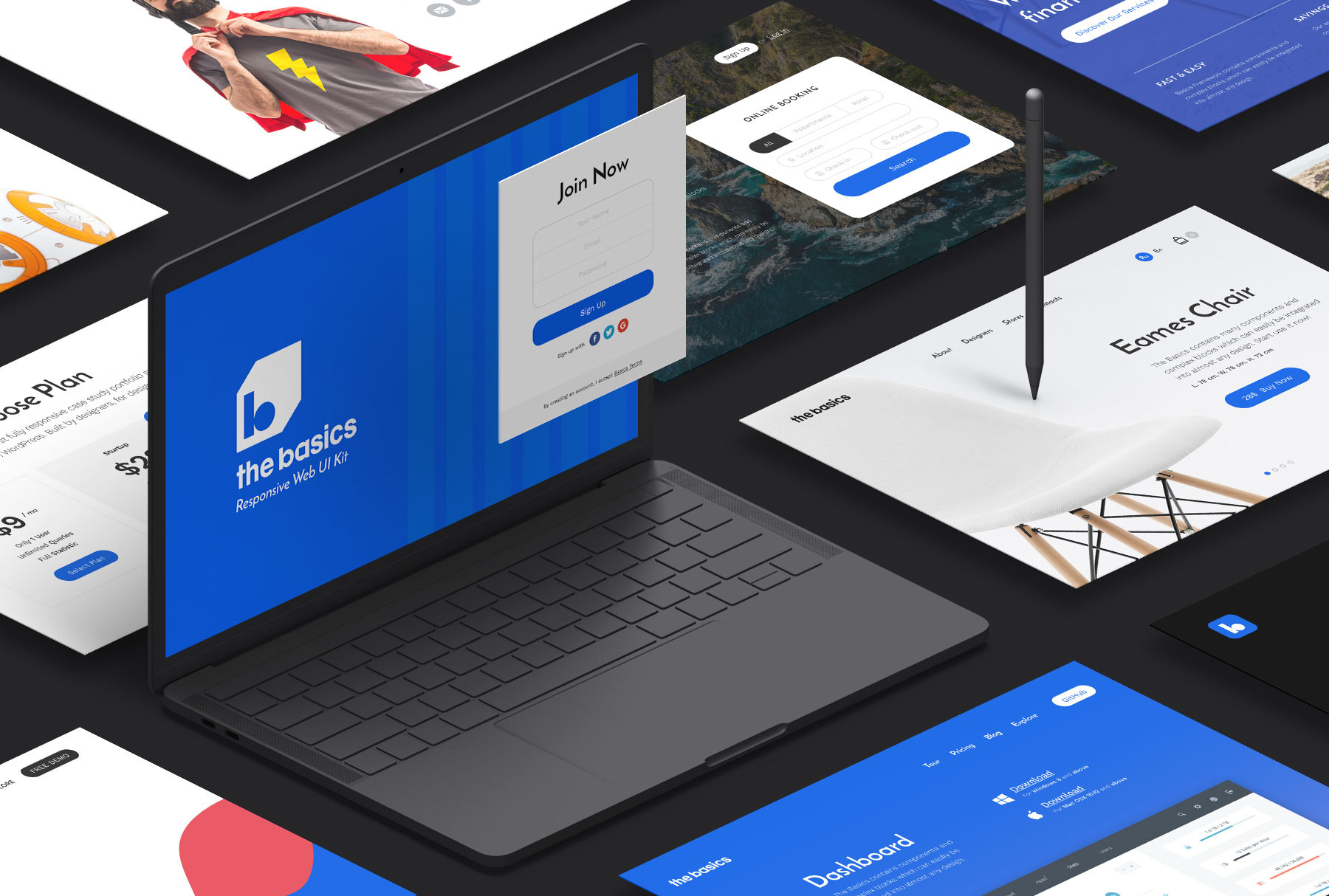 Download The Basics Web UI Kit | Creative Market