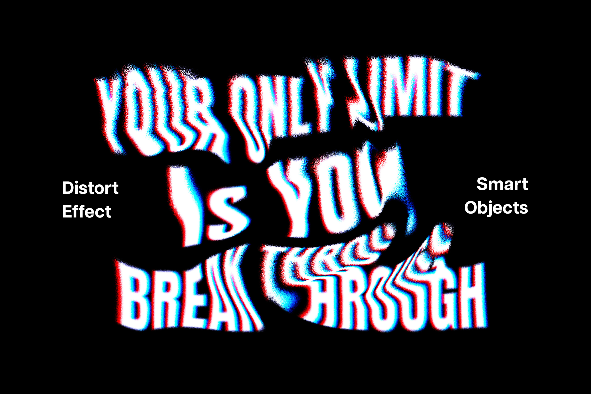 Liquid Displacement Text Effect, a Layer Style Add-On by Design Squad