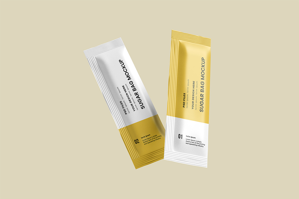 Sugar Bag Mockup, a Packaging Mockup by Simpanggraphic