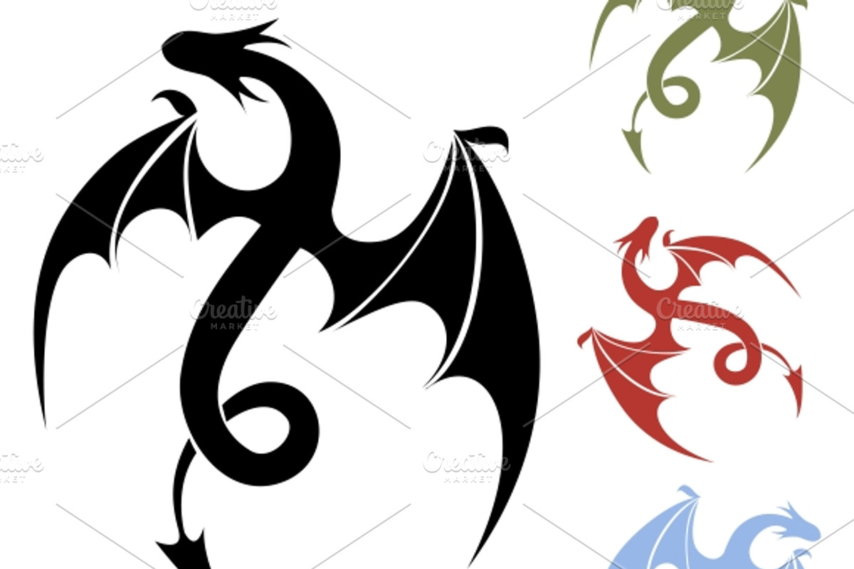 Dragon icon, an Icon by Microvector