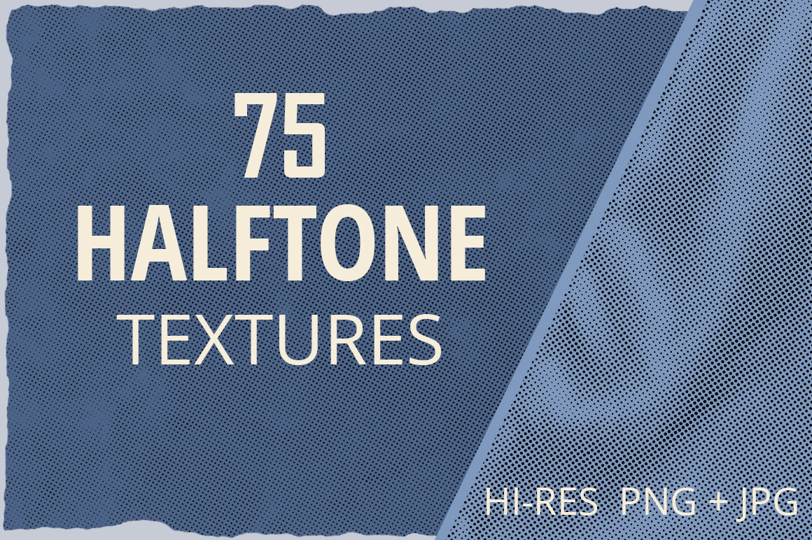 75 Halftone Textures, a Texture Graphic by Blue Line Design