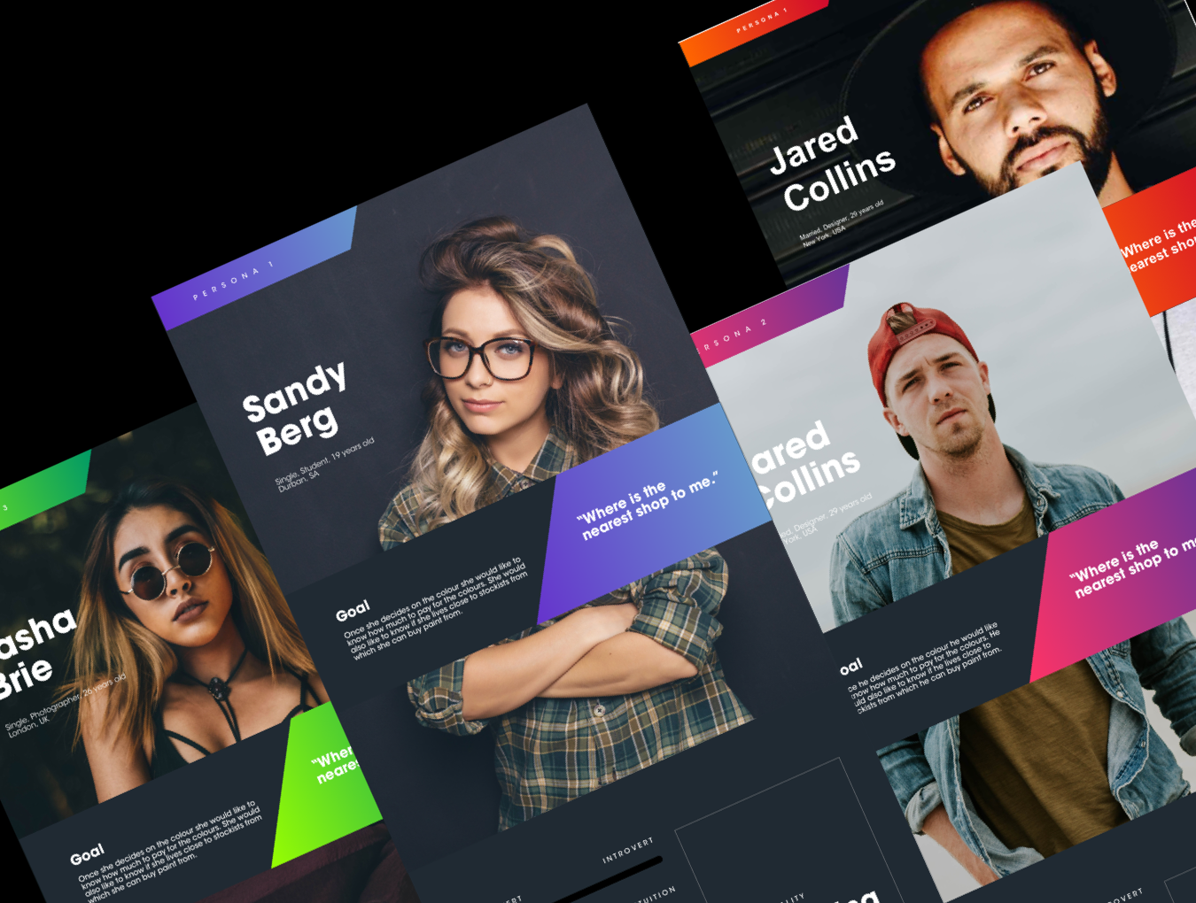 Axure Persona Kit Vol 3, a Wireframe Template by Humble UX