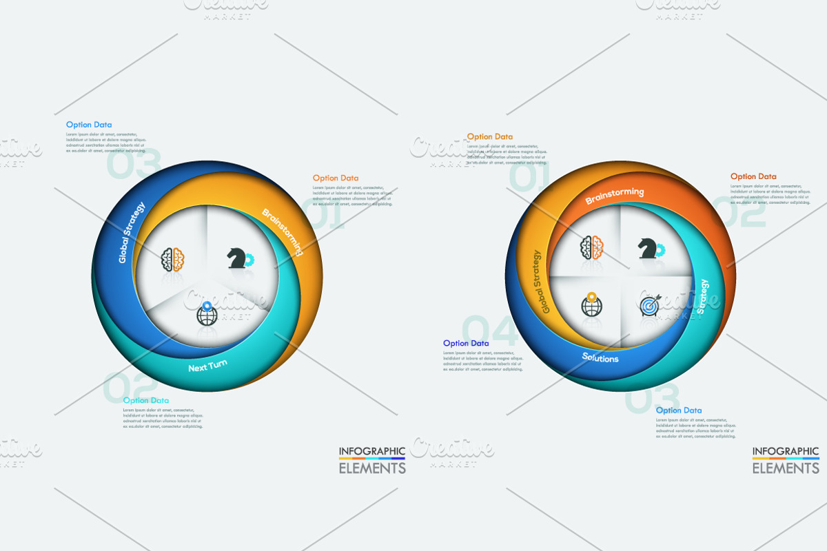 16 Spiral Templates, a Presentation Template by Andrew Kras Design
