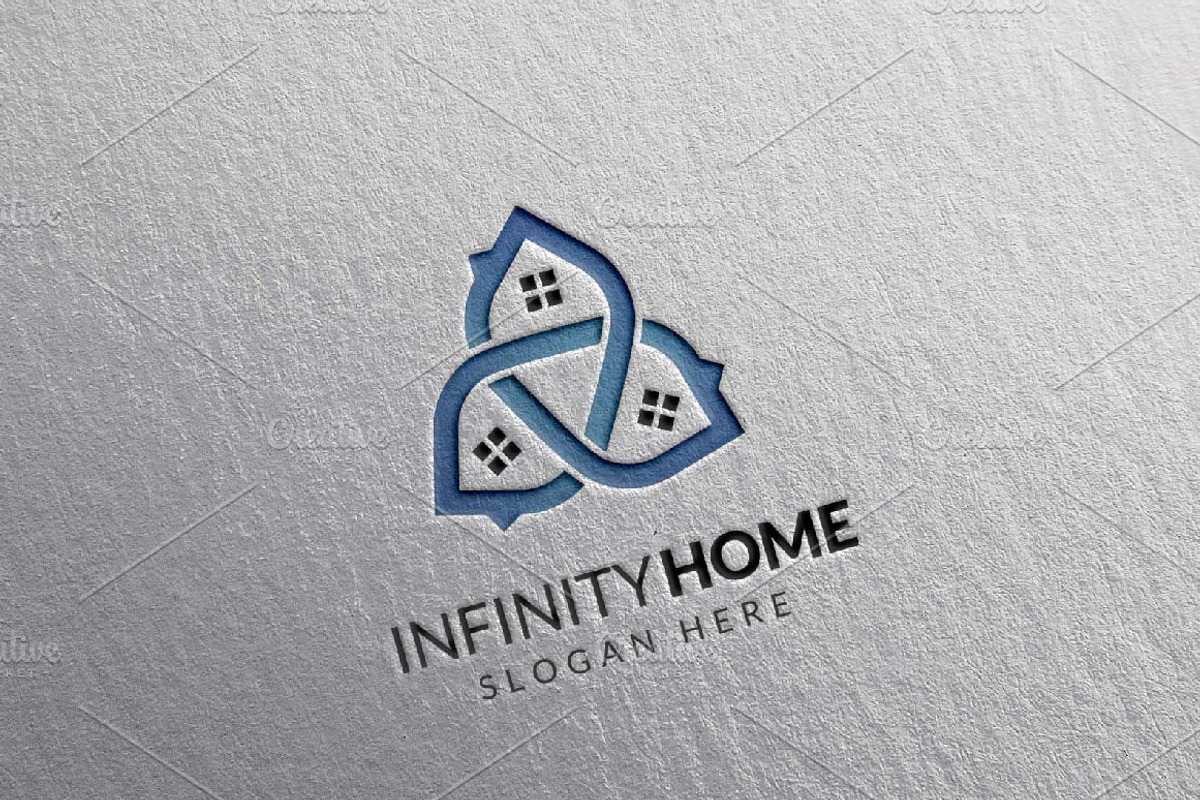Real Estate Logo, Infinity Home Logo, a Branding & Logo Template by ...