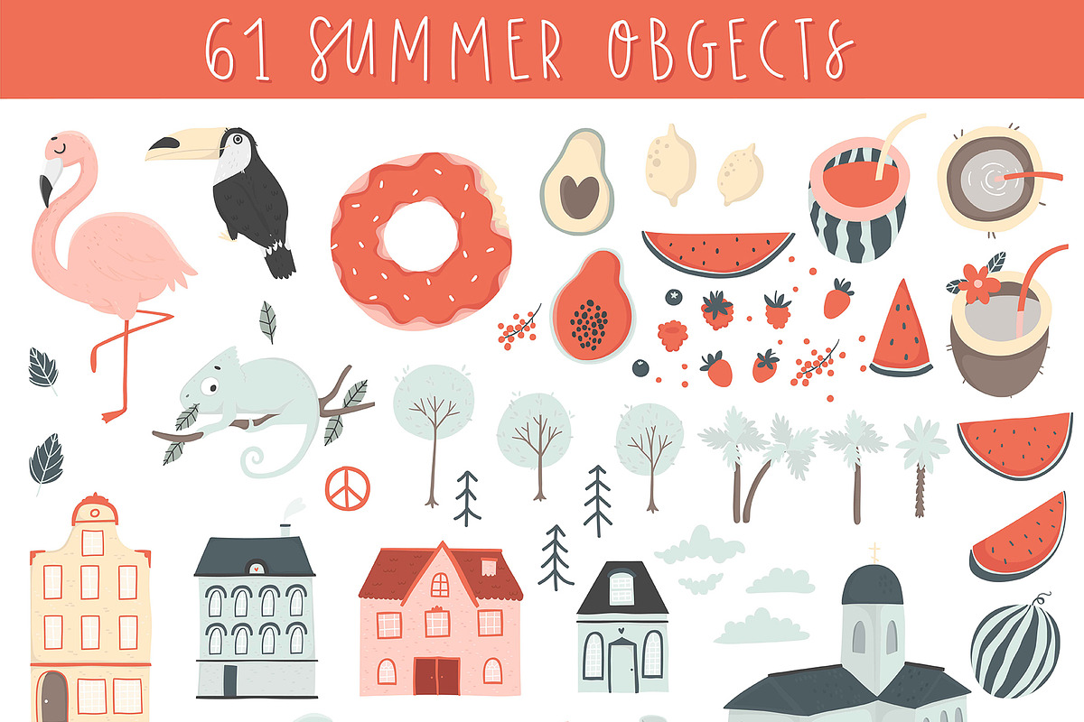 Summer map & card creator BIG BUNDLE