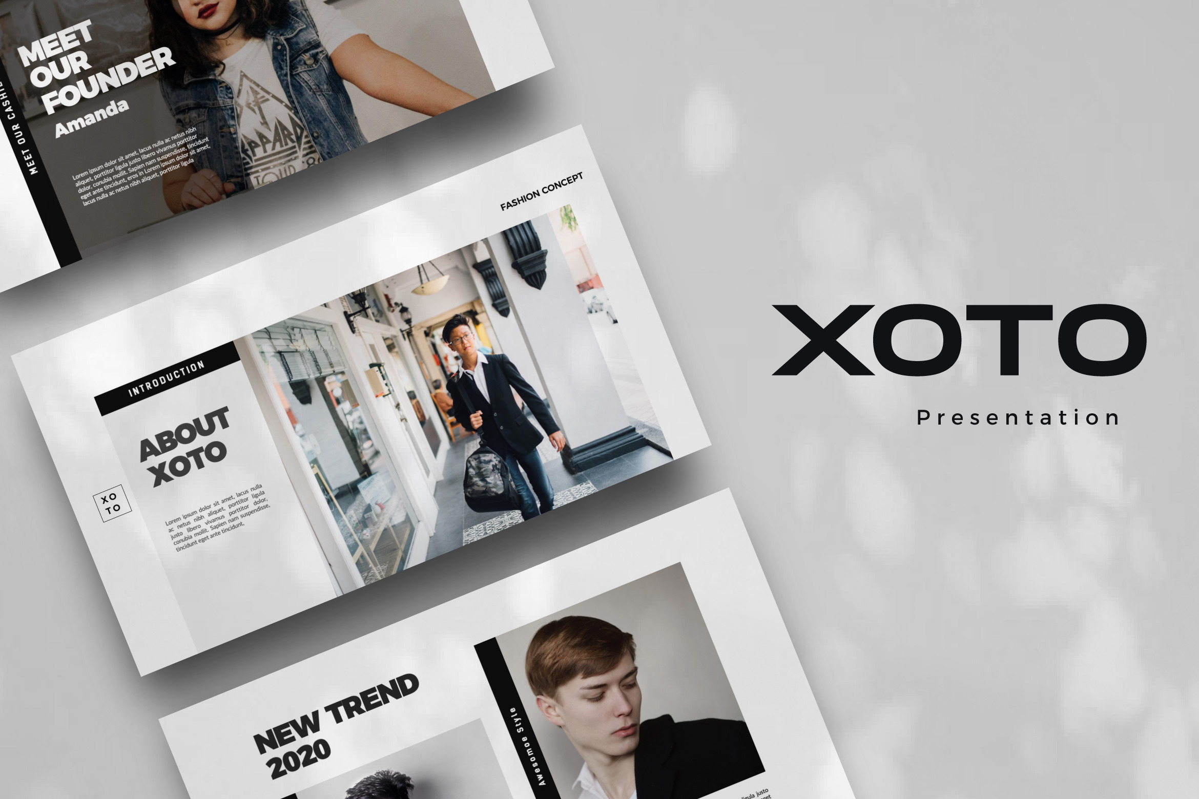 Xoto - Minimal Fashion Keynote | Presentation Templates ~ Creative Market