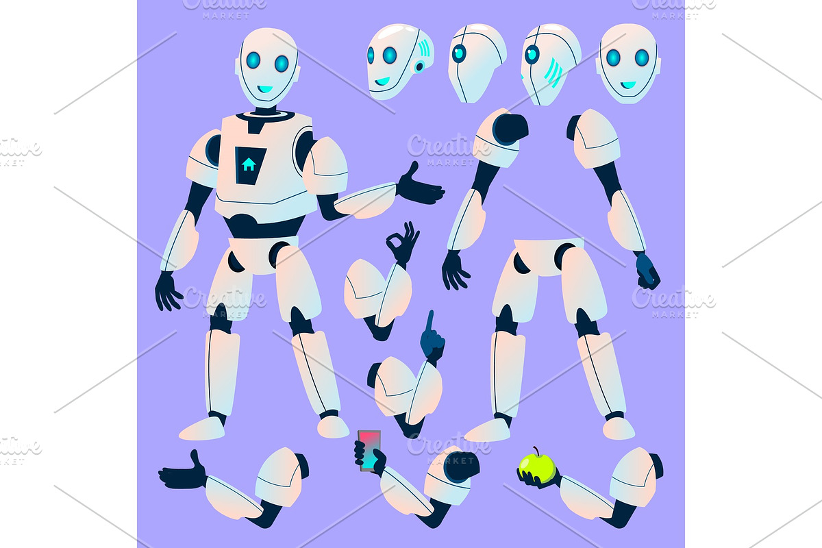 Robot Helper Vector. Animation, an Object Illustration by pikepicture ...