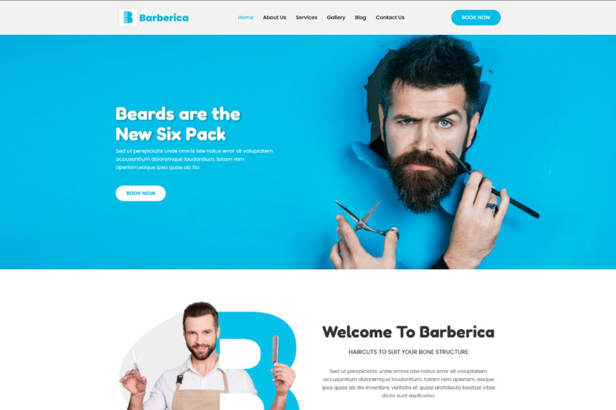 Barberica - Hair Salons Elementor Kit