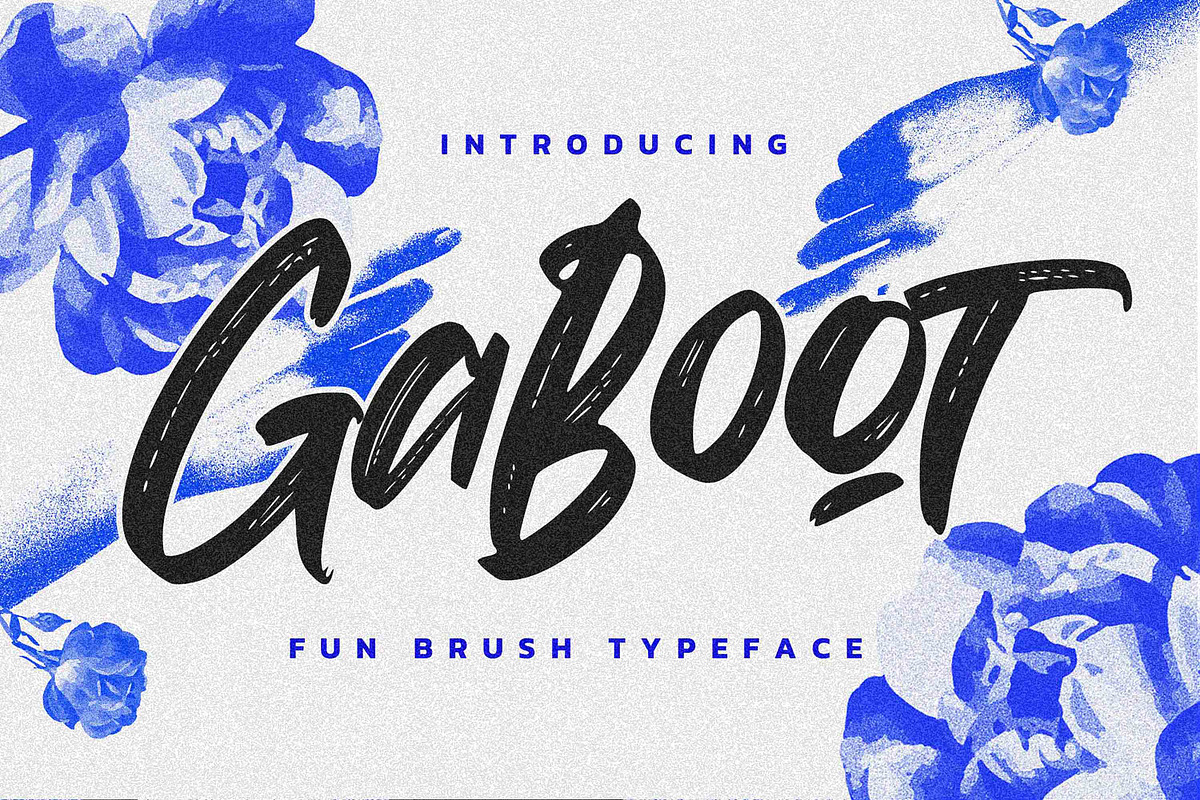 Gaboot – Fun Brush Typeface