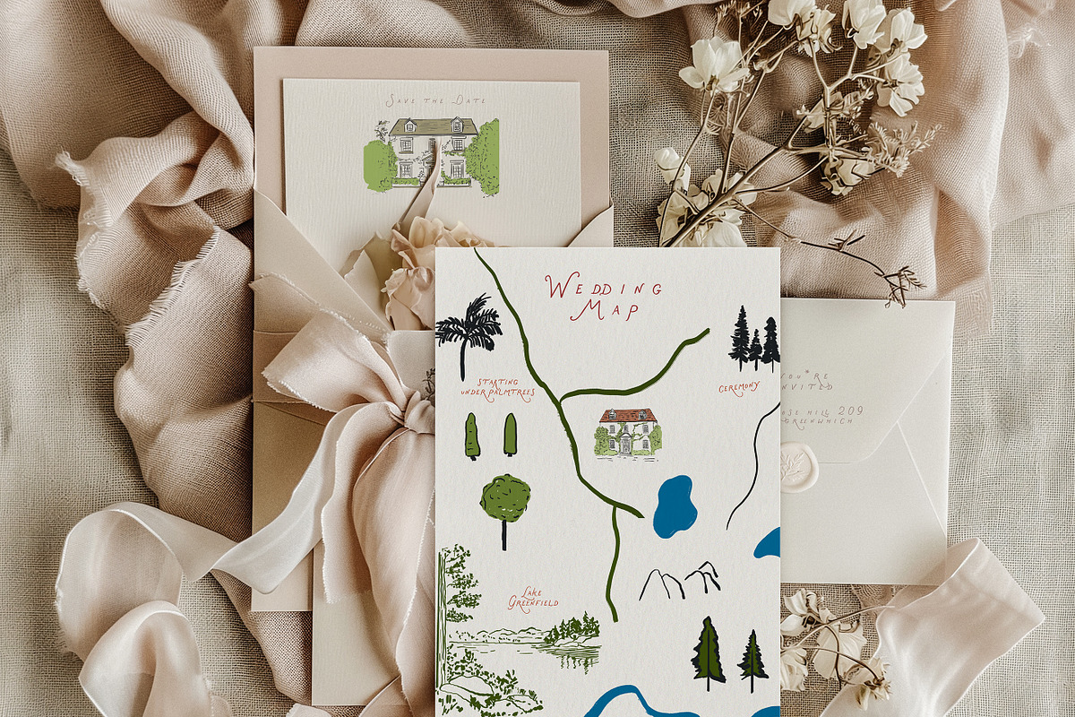 Handmade Quirky Wedding Map Creator