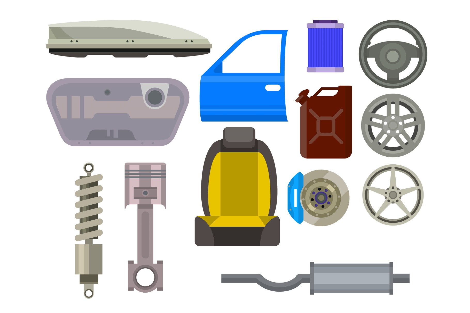 Car vector parts auto repair service vehicle mechanic repair of ...