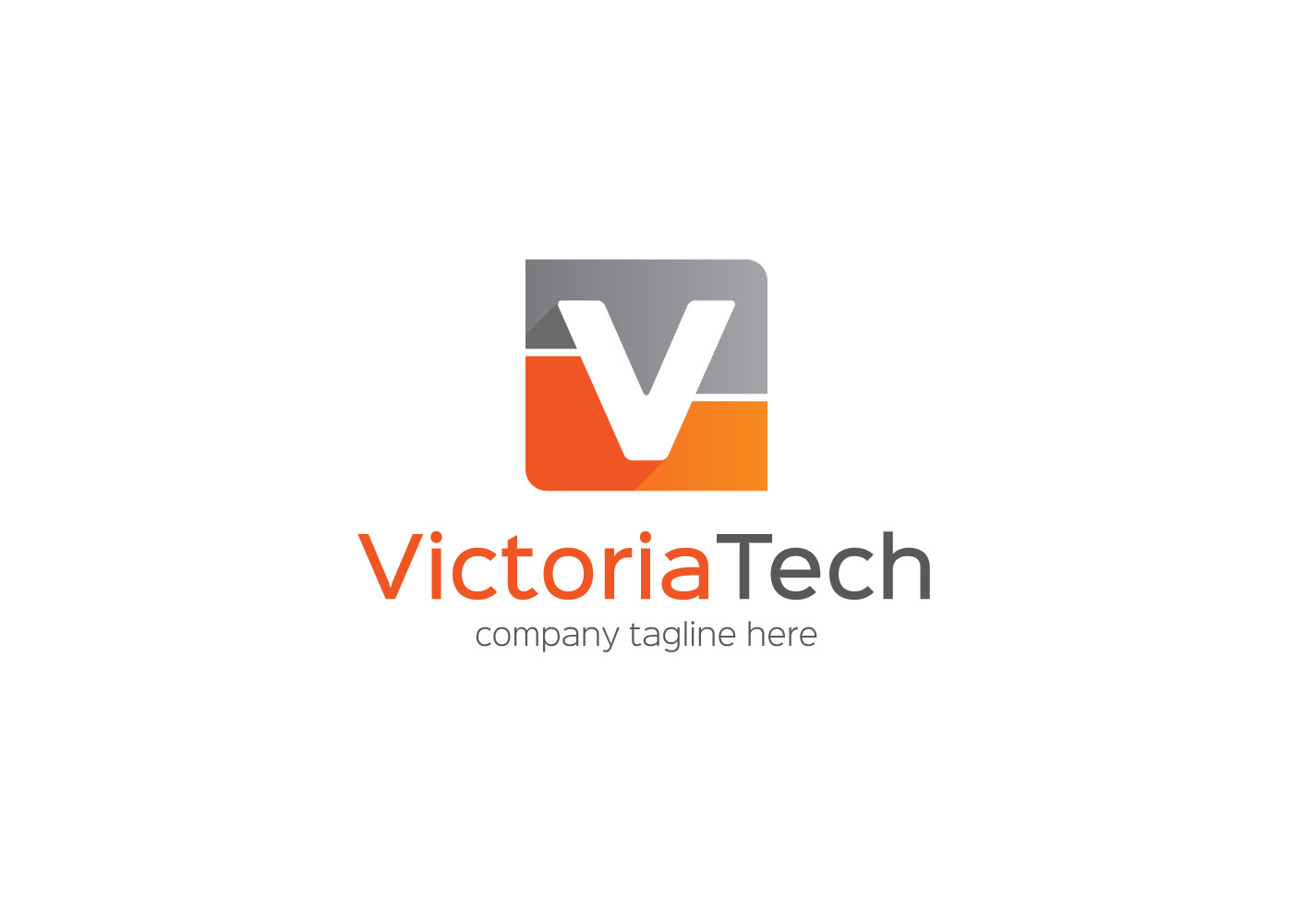 Victoria Tech Letter V Logo, a Branding & Logo Template by XpertgraphicD