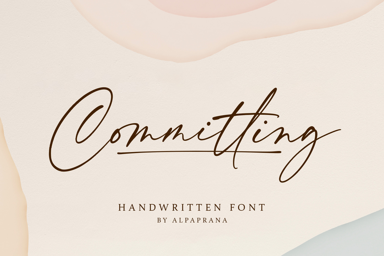 Committing - Handwritten Font