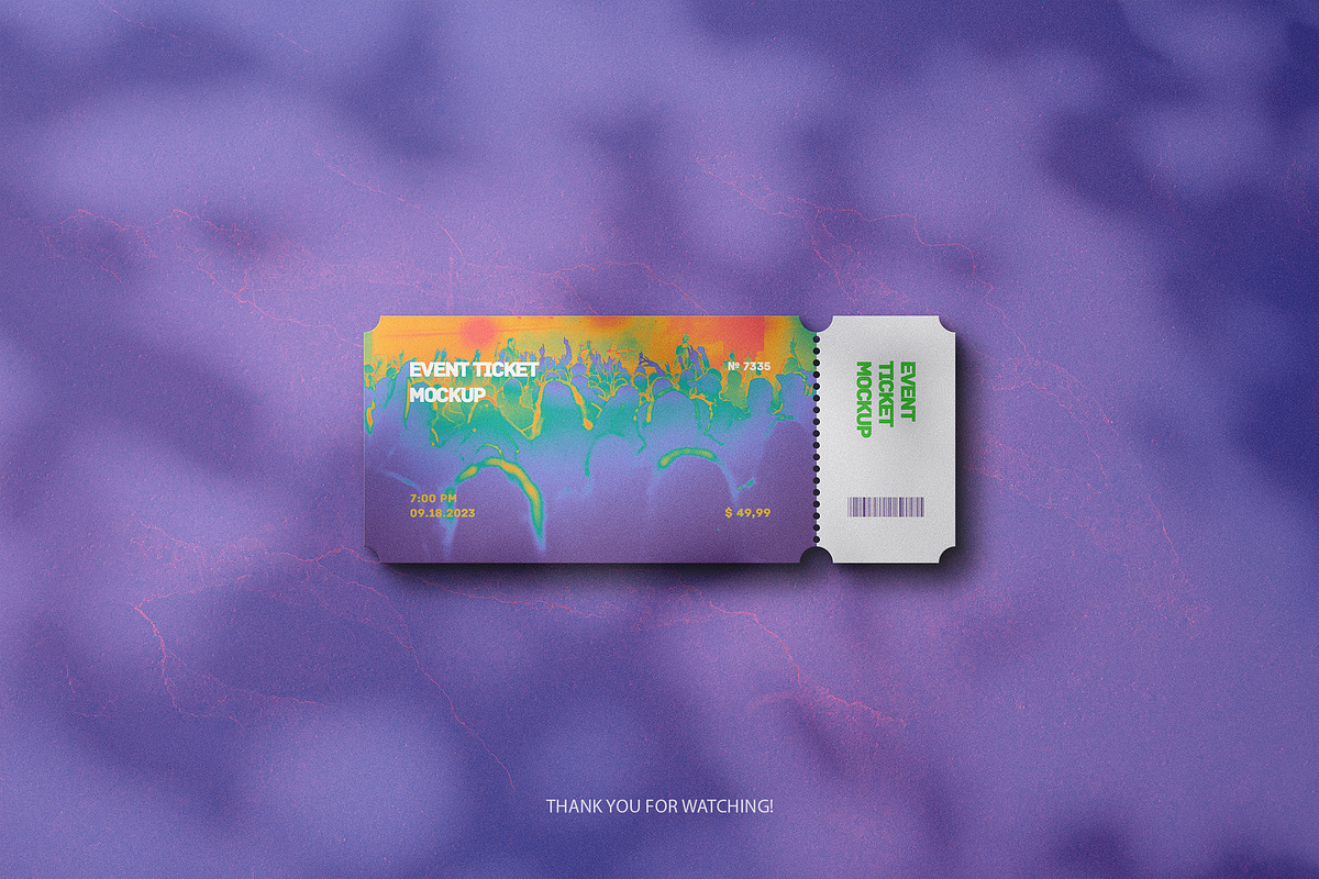 Event Tickets Mockup, a Product Mockup by Milka