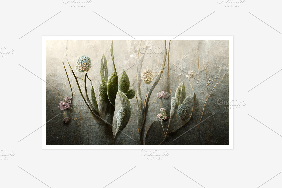 Lyba Collection · Botanical Wall, a Texture Illustration by milatovar