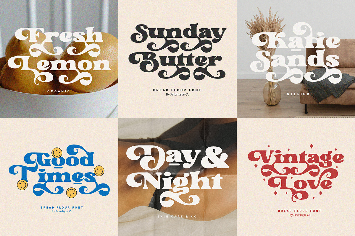Bread Flour - Bold Retro Serif Font, a Serif Font by Prioritype Co