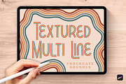 Texture Multi Line Procreate Brushes, a Brush Add-On by The Creative Bix