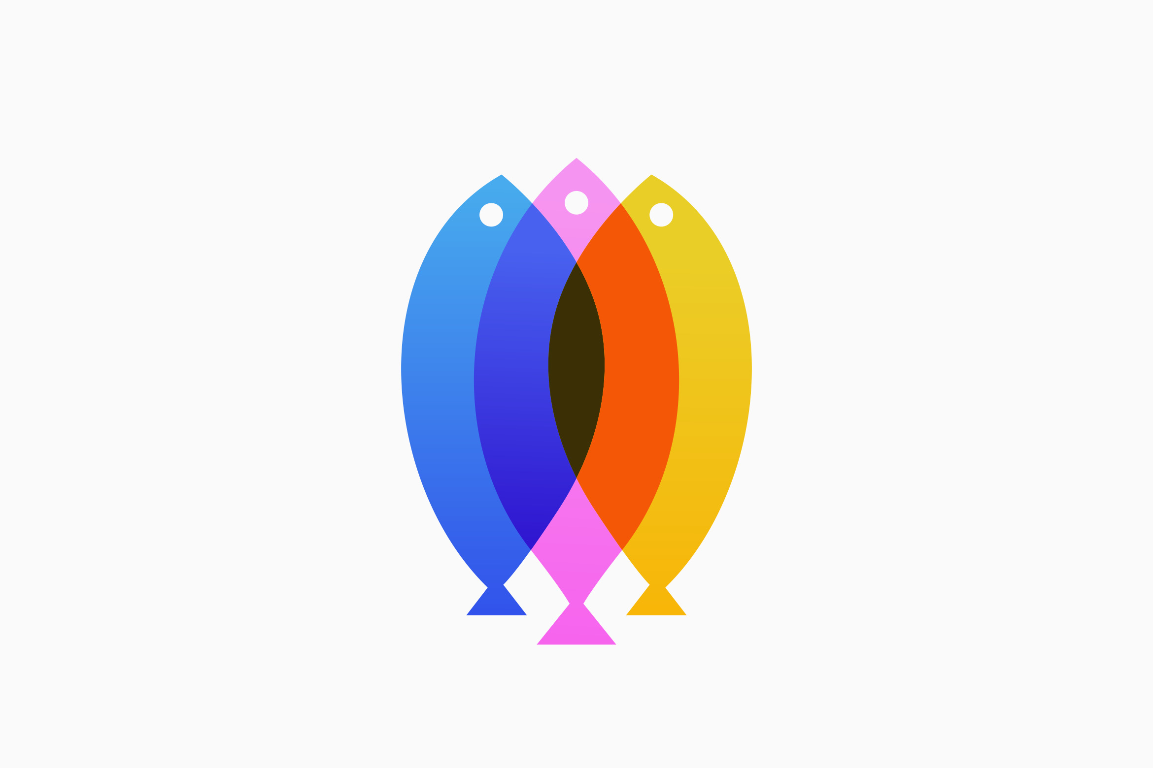 Three Fishes triple fish logo | Branding & Logo Templates ~ Creative Market