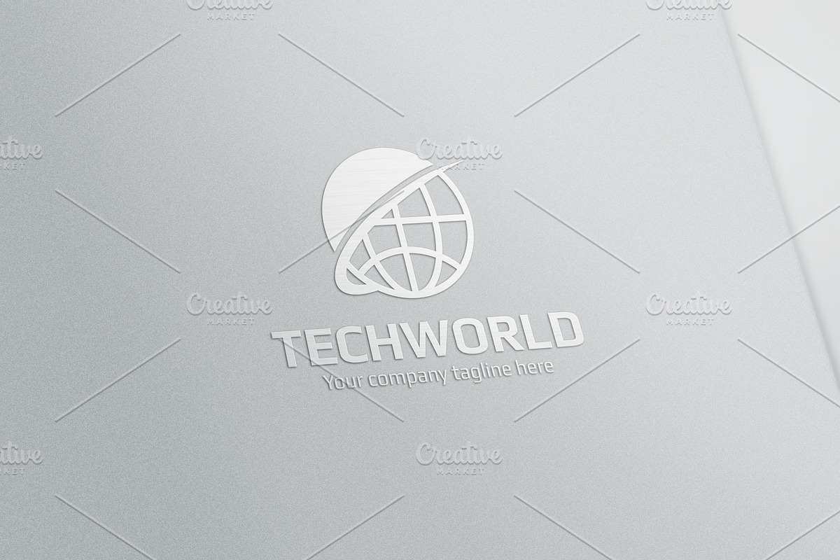 Tech World Logo, a Branding & Logo Template by XpertgraphicD