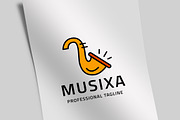 Musixa Logo, a Branding & Logo Template by Design_Planet