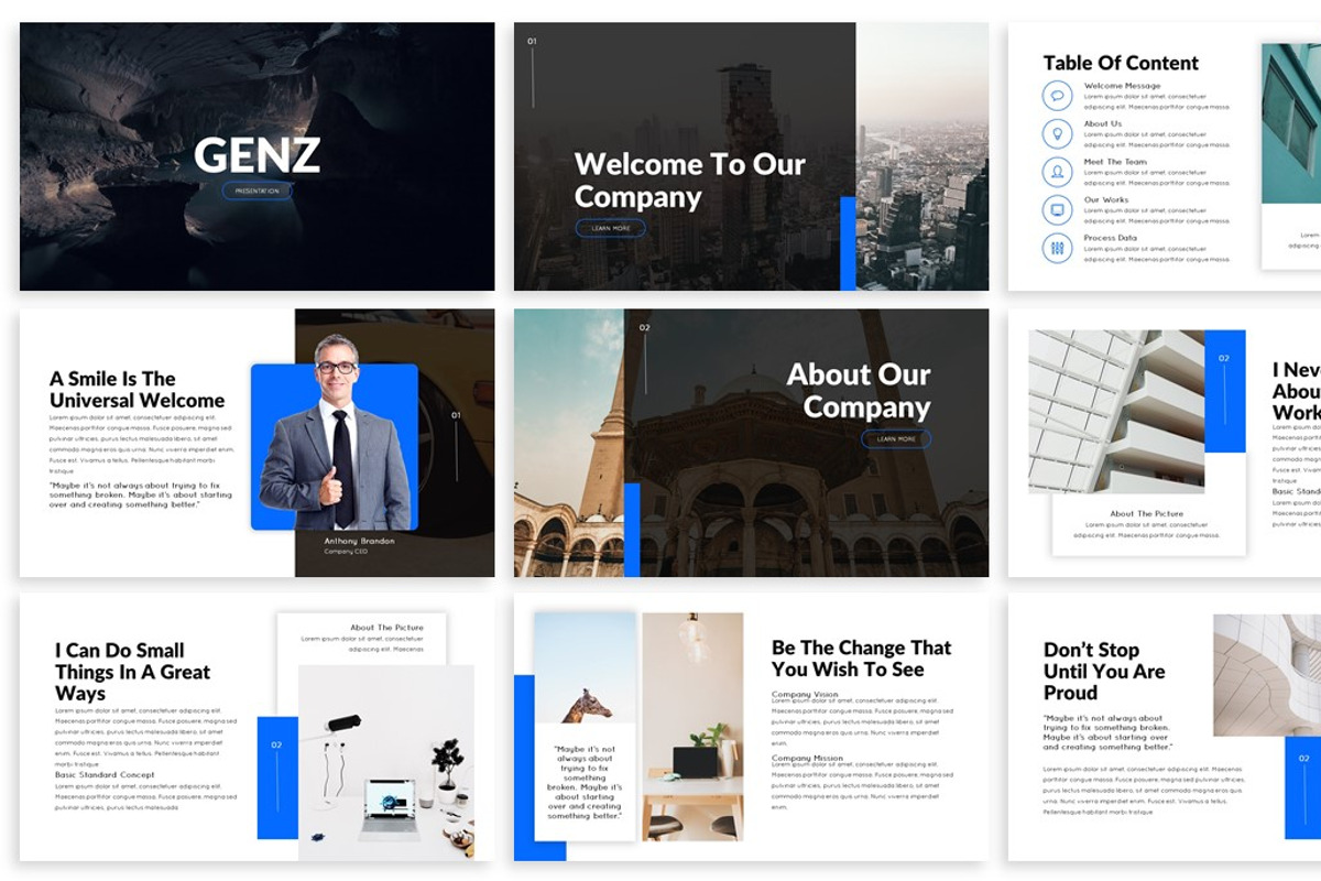 Genz - Modern Powerpoint Template, a Presentation Template by ...