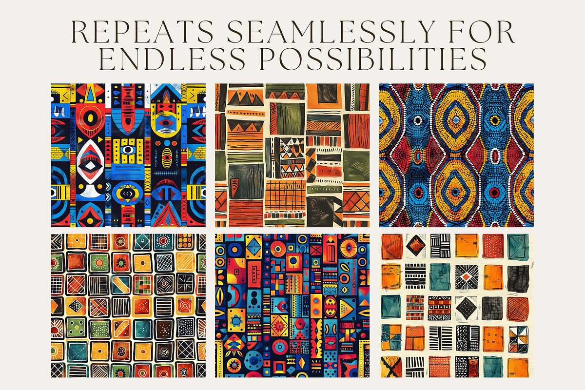 15 Maasai Beadwork Seamless Pattern, a Pattern Graphic by Inknfolly