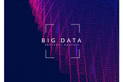 Big data background. Technology for, a Technology Illustration by Yummy art