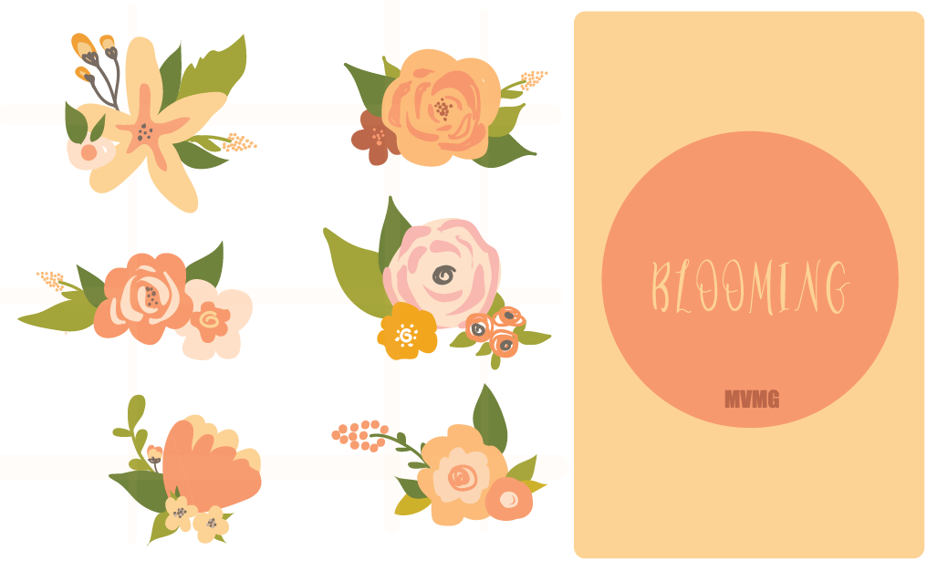 BLOOMING - FLOWER BUNDLE PACK | Texture Illustrations ~ Creative Market