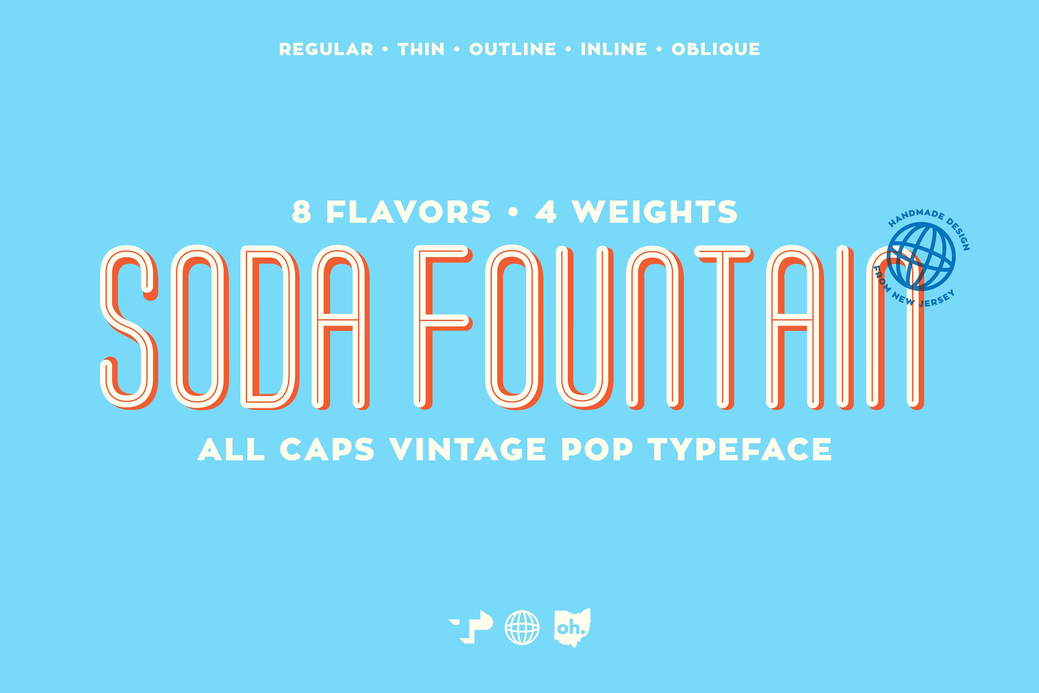 Soda Fountain Typeface, a Sans Serif Font by tanner puzio.