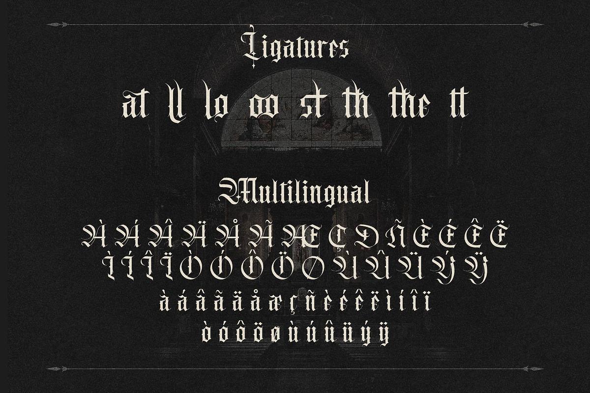 Belong Faith Typeface, a Blackletter Font by alit design