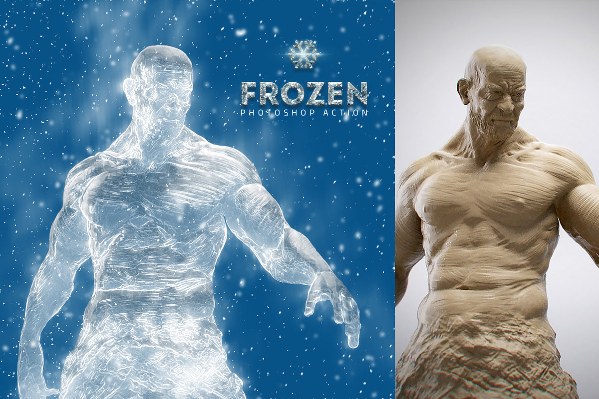 Frozen Ice Photo Effect, an Action Add-On by yantodesign