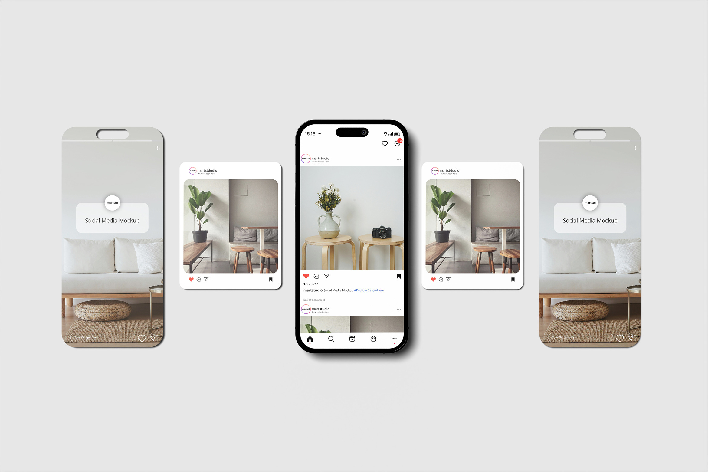 Social Media Mockup, an Advertising Mockup by MA-KING_ART