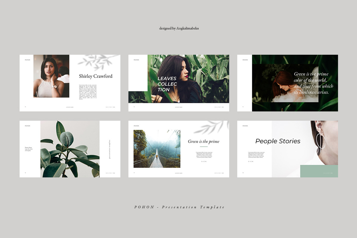 POHON PowerPoint Template, a Presentation Template by Angkalimabelas