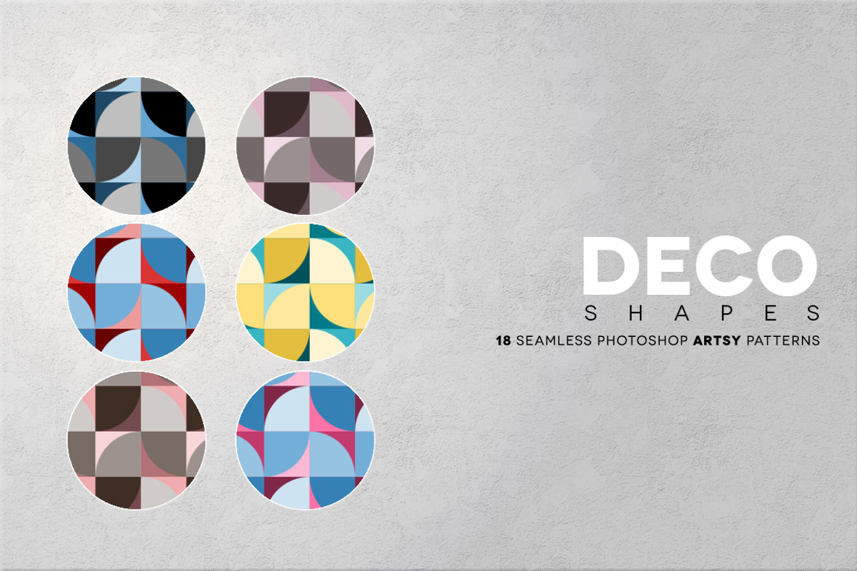 Deco Shapes, a Pattern Graphic by Digital Art Creations