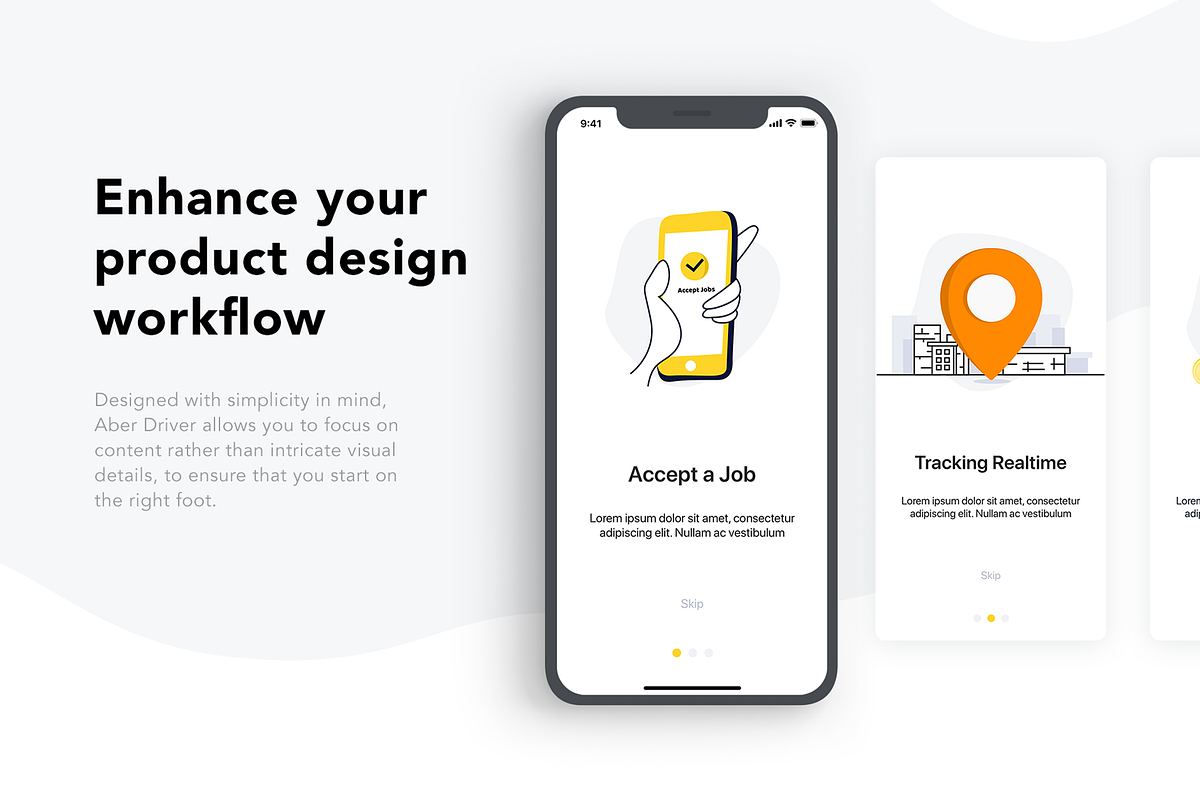Driver Booking UI Kit for Taxi, an App Template by hoangpts