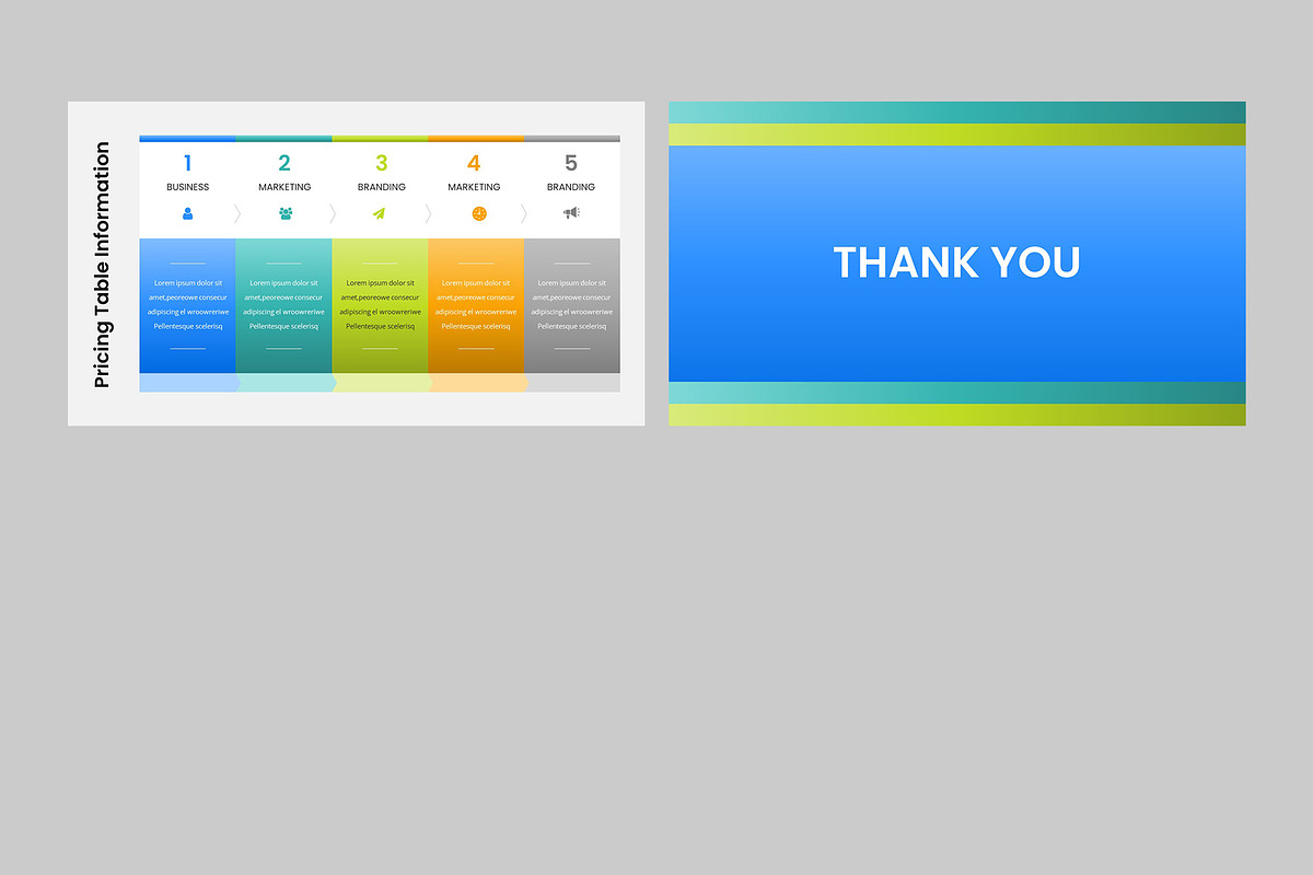 Data Table Infographic Powerpoint, a Presentation Template by rgbryand