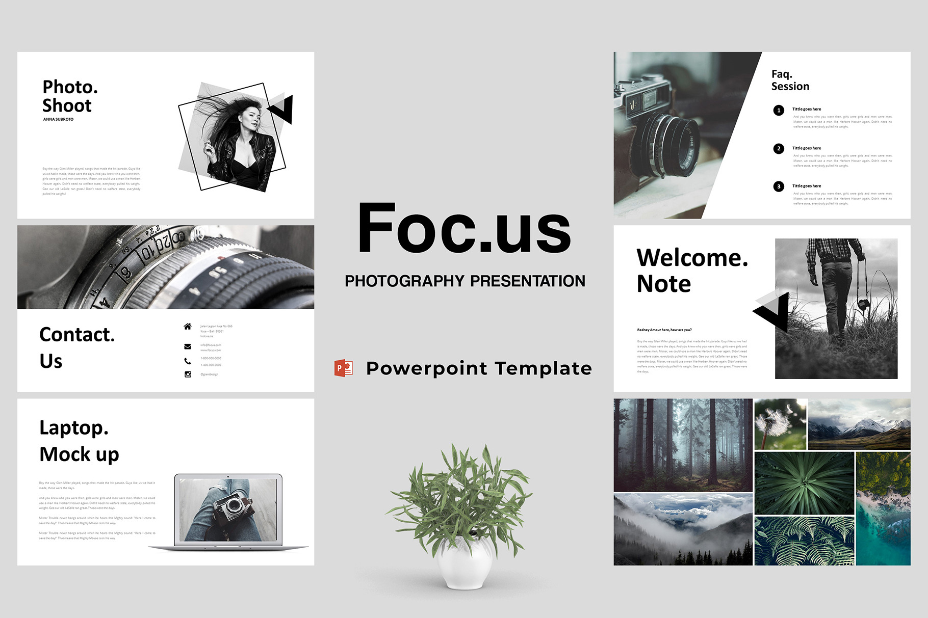 Focus - Powerpoint Template, a Presentation Template by Incools Stokie