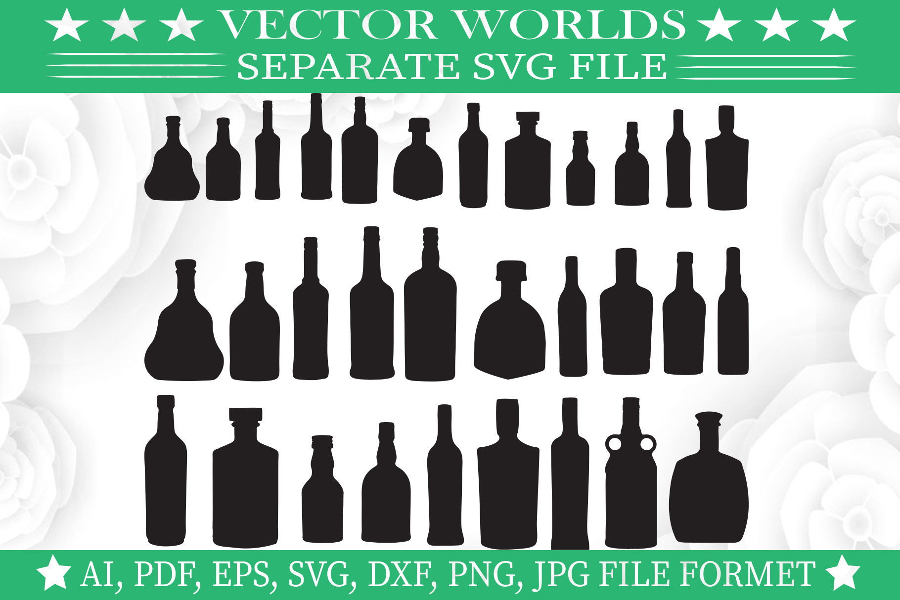 Alcohol Bottle Svg, Bottle Svg, an Object Graphic by VectorWorlds