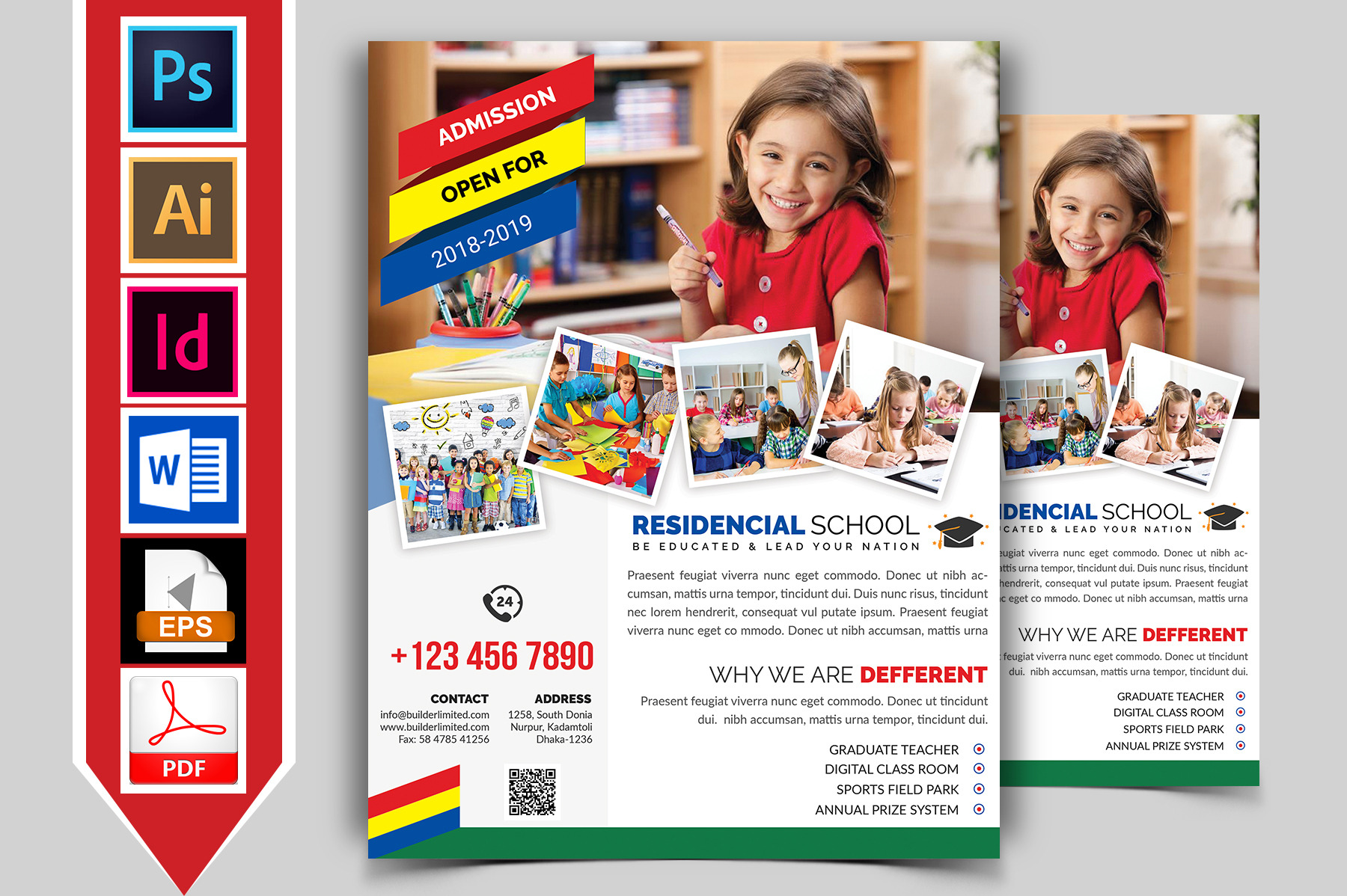 School Flyer Template Vol-01, a Flyer Template by Imagine Design Studio